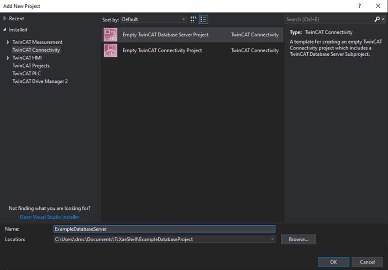 Getting Started with Database Server in Beckhoff TwinCAT 3 | DMC, Inc.