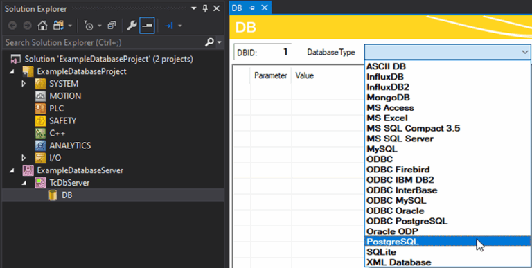 Getting Started with Database Server in Beckhoff TwinCAT 3 | DMC, Inc.