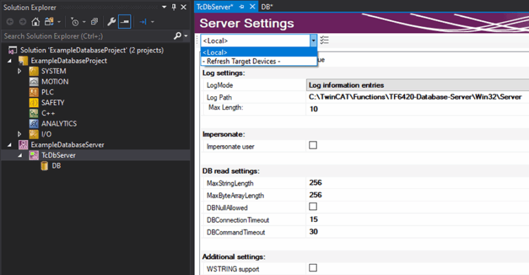 Getting Started with Database Server in Beckhoff TwinCAT 3 | DMC, Inc.