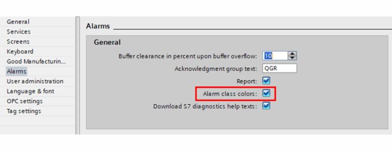 Alarm Acknowledgment in WinCC Comfort and Advanced | DMC, Inc.