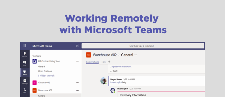 Tips and Best Practices to Help Employees Work Remotely Using Microsoft Teams | DMC, Inc.