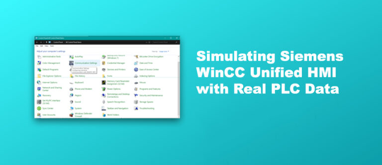 Simulating Siemens WinCC Unified HMI with Real PLC Data | DMC, Inc.