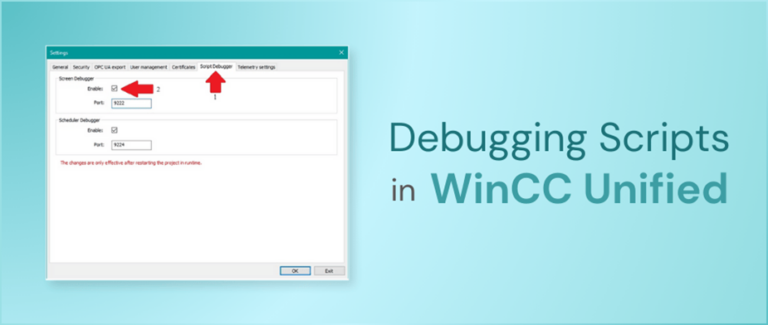 Debugging Scripts in WinCC Unified | DMC, Inc.